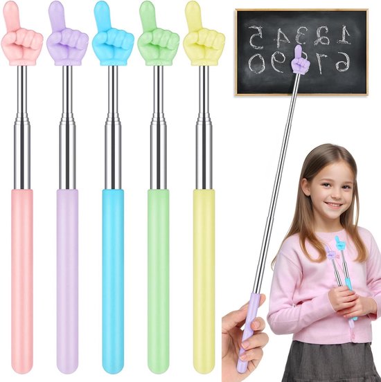 Allecto Plus - Multicolor Pointing Finger Sticks Set voor Klaslokaal ...