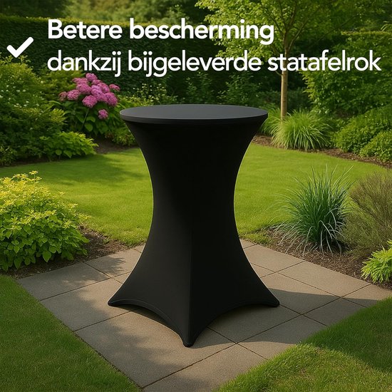 RFWR® Stevige Inklapbare Statafel - Weerbestendige Partytafel voor Binnen en Buiten -... | bol