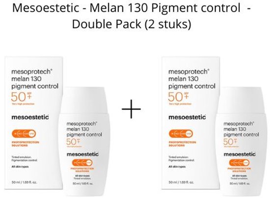 Mesoestetic Melan 130 Pigment Control Set 2x – SPF50+ Zonbescherming ...