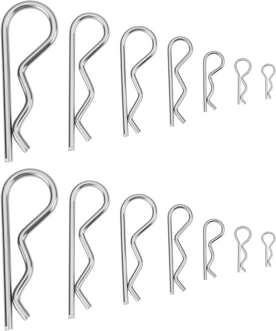 Allecto Plus - 70 stuks RVS R Clips Split Pins voor ...