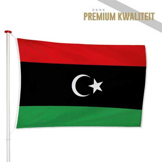 Libische Vlag Libië 200x300cm - Kwaliteitsvlag - Geschikt voor buiten | bol