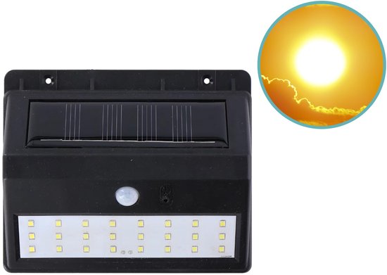 Grundig Solar Wandlamp - 14 x 11,6 x 5 cm - Met Schemersensor | bol