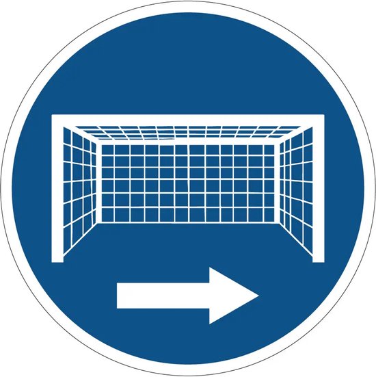 Goals terugplaatsen verplicht sticker - 15 cm | bol