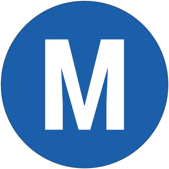 Middengeleider stickers - op vel - 3 cm - 20 stickers per vel | bol