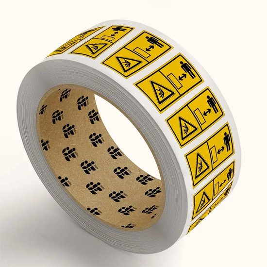 Buiten zwenkbereik machine blijven machine stickers op rol - 20 x 10 cm ...