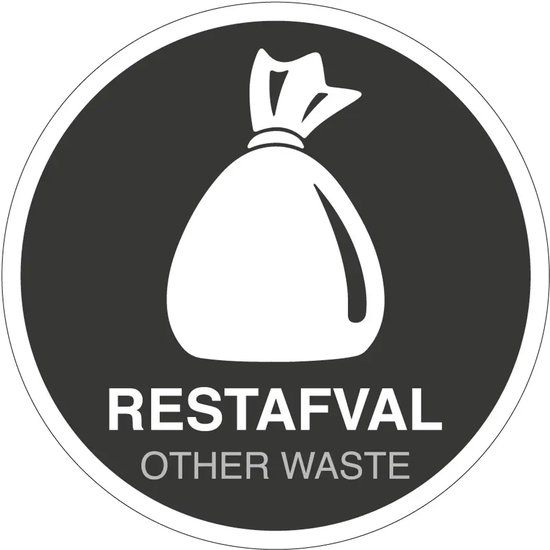 Restafval bord - Dibond - 15 cm | bol