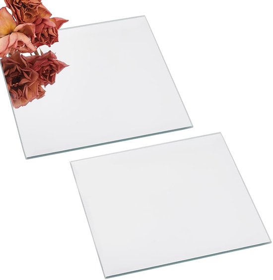 Small square glass mirror - Craft mirror - 10x10 cm - 10 cm - 2.5mm | bol
