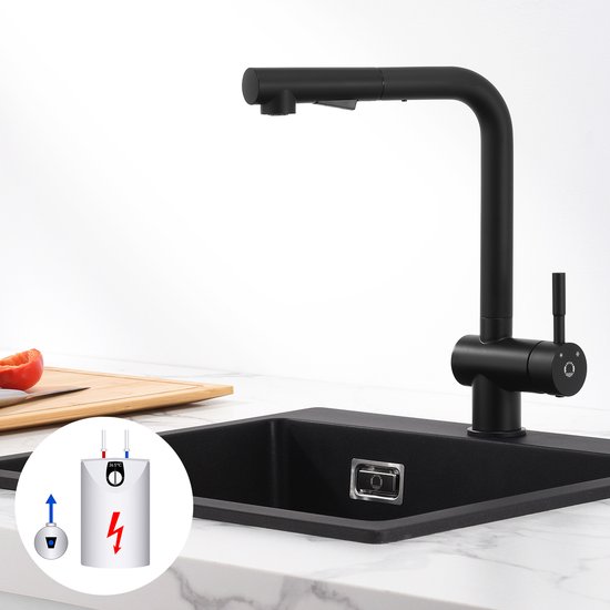 CECIPA max Keukenkraan - Keukenkraan Met Uittrekbare Uitloop -Lage druk- Handdouche -... | bol