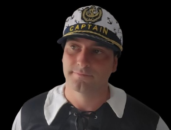 CAPTAIN Hoed Blauw & Wit met ankers - Sinterklaas Kerst Piratenpartij ...