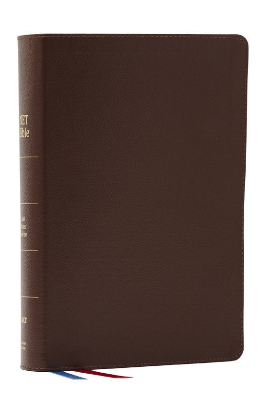 NET Bible, Full Notes Edition (NET, Brown Genuine Leather, Comfort ...