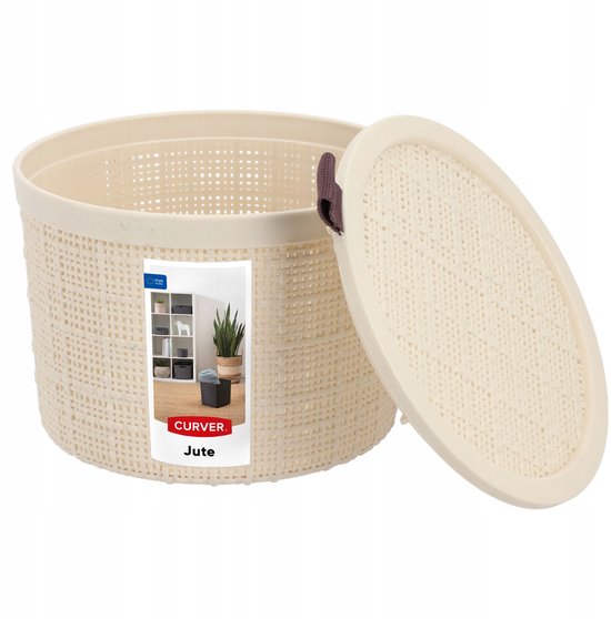 Curver Jute mandje rond 2L Offwhite | bol