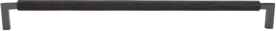 Meubelgreep Knurled - Messtique Messing Greep - Antraciet / 300mm | bol