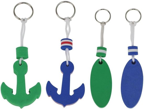 Allecto Plus - Drijvende sleutelhanger 4 stuks voor watersporten ...
