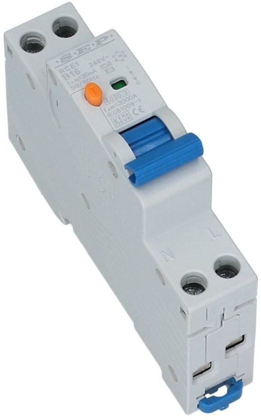 Aardlekautomaat B 25A 1 polig + nul 300mA 18mm 1 module | bol