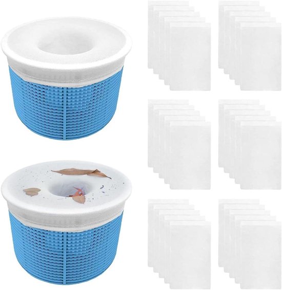 Allecto Plus - Filtersokken voor zwembad skimmer - 30 stuks - Nylon ...