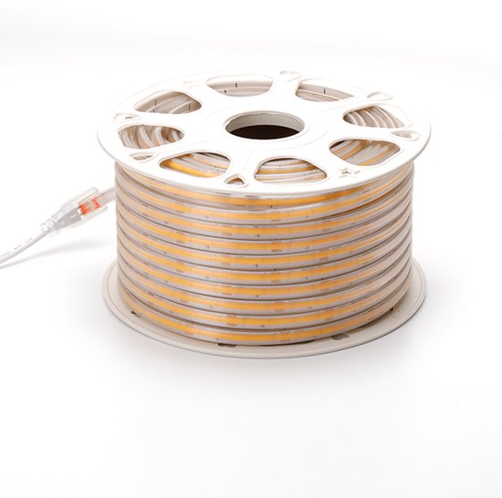 LED Strip 220V COB Warmwit 50M Plug and Play - Ledl | bol