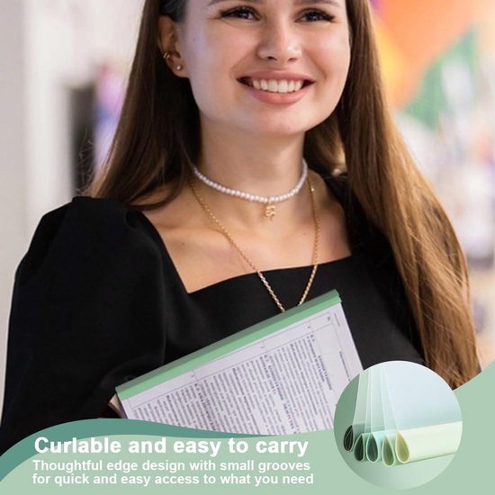 Allecto Plus - 10 stuks Groene A4 Kunststof Sliding Bar Binder voor ...