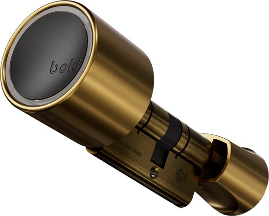 Bold Cilinder - Bold Elite - SX-33 - Slim deurslot - RVS - Messing | bol