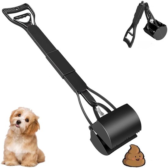 Hondenpoepschep Opvouwbaar - Zwart 60CM - Poepschep - Poepschep voor ...