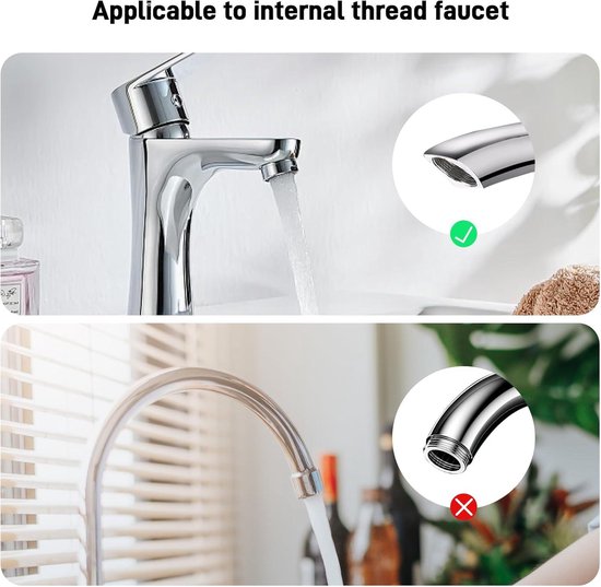 Faucet Adapter 4 stuks Dubbel Gewinde Adapter M22 naar M18 voor Keuken ...