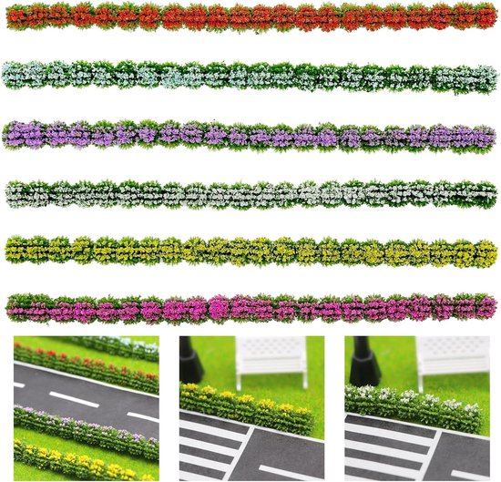Allecto Plus - 6 Kleuren Miniatuur Struiken Strips Statische Bos ...