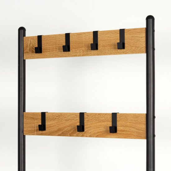 Jassenrek met schap Max Home Staal Melamine spaanderplaat Minimalist 60 ...