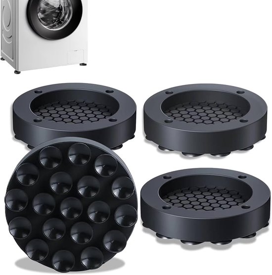 4 Stuks Wasmachine Dempers - Met Zuignappen - Trillingsdemper ...