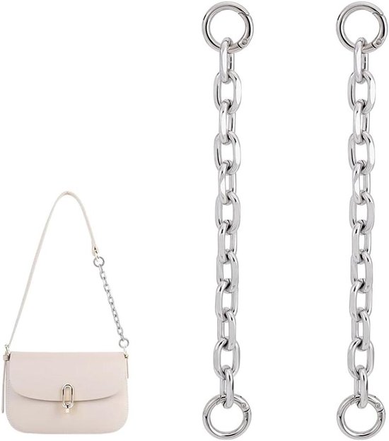 2 stuks 21 cm Handtas Verlengketting - Metalen Ketting voor Tas met ...