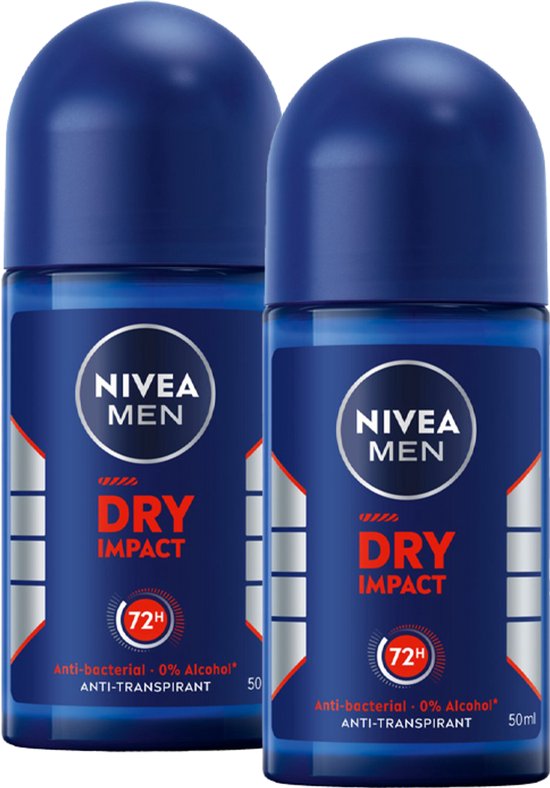 NIVEA MEN Dry Impact Anti-Transpirant Deo Roller - 72 uur Bescherming - Quick Dry... | bol
