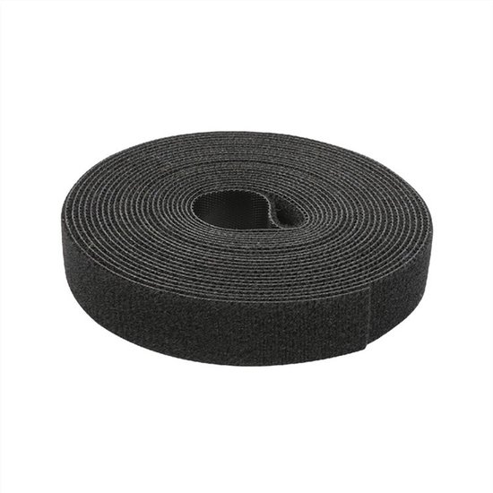 Klittenband Kabelbinder Rol 3 m – 1 cm Breed – Kabel Organizer Zwart | bol