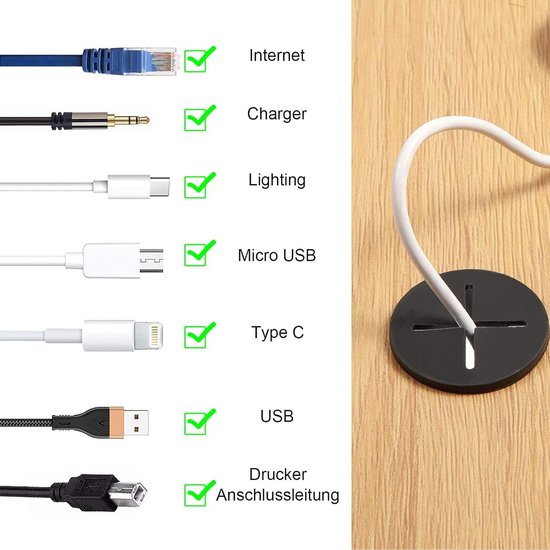 Zeynomax - Flexibele siliconen kabeldoorvoer 15 stuks voor kabelgat ...