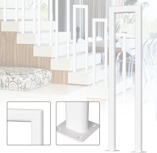 Elliptische Buis Leuning 65cm Ijzer Leuning Buiten & Binnen Trap ...