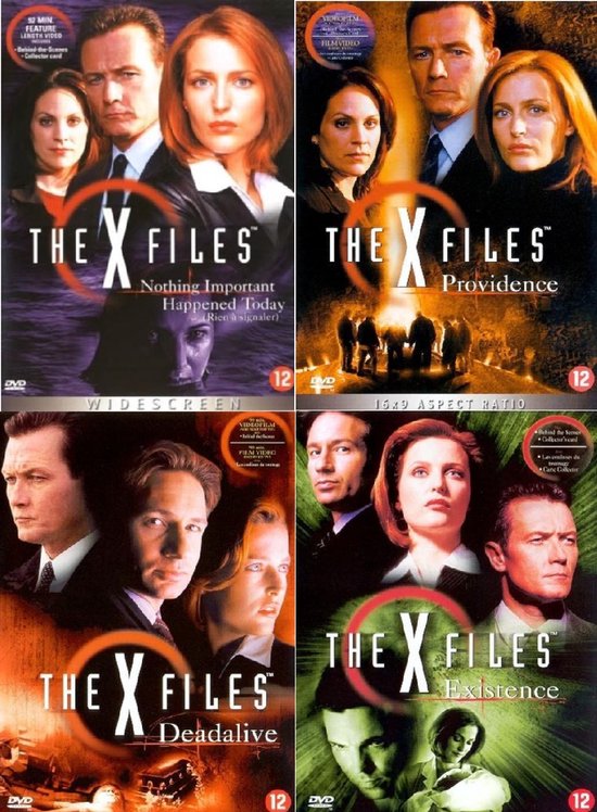 X Files 4 film set : Existence - Deadalive - providence - nothing ...