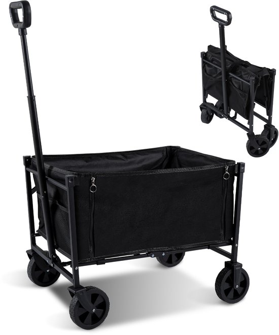 Bolderkar Opvouwbaar - 60 Liter - 80 KG Draagkracht - Verstelbare ...
