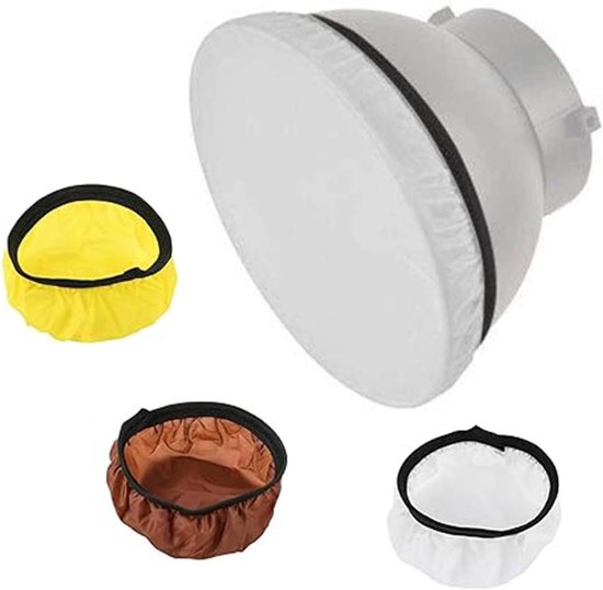 Allecto plus - Lichtdiffuser voor fotografie - Set van 3 stuks - 18 cm ...