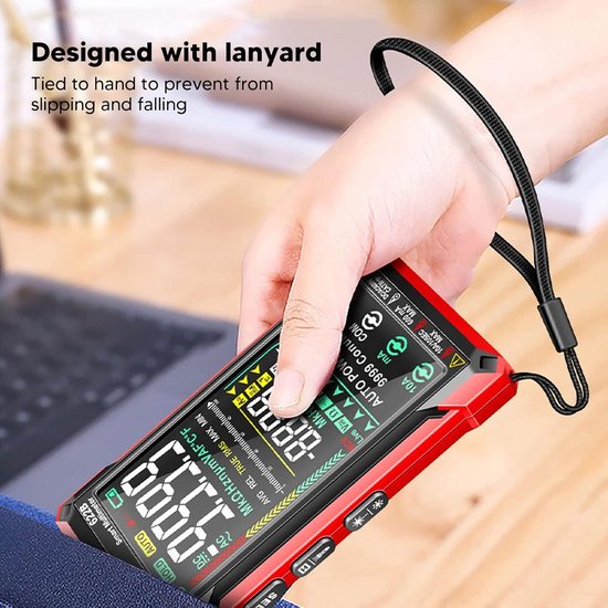 Digitale Multimeter met Groot Scherm, Oplaadbaar en Hoge Nauwkeurigheid ...