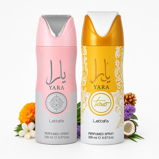Lattafa Yara Deodorant Spray Set / Yara & Yara Tous 200ml | bol