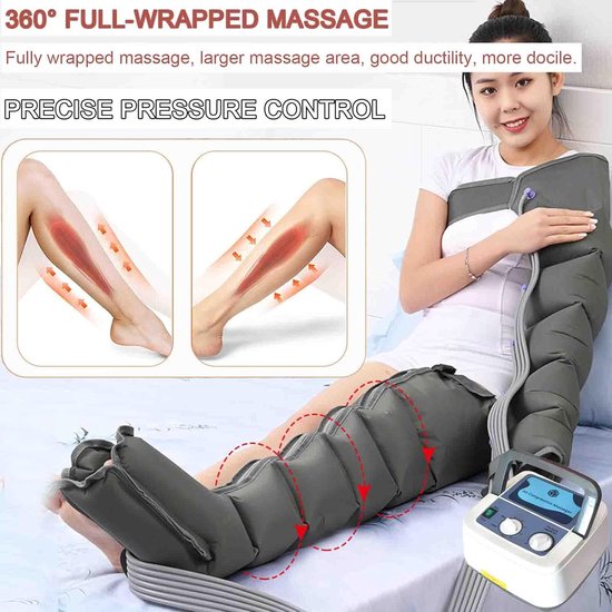RFWR® Lymfedrainage Massager voor Benen en Voeten - Elektrische ...