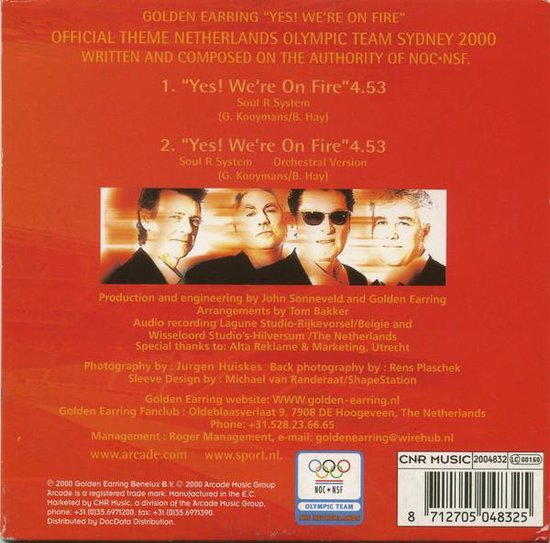 Golden Earring - Yes we're on fire, Golden Earring | Muziek | bol