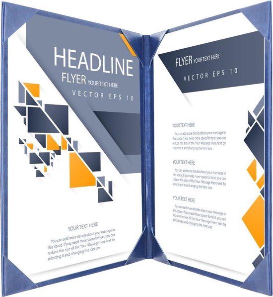 Goodline® - Presentatiemap / Showmap - 2x A4 - Donkerblauw | bol