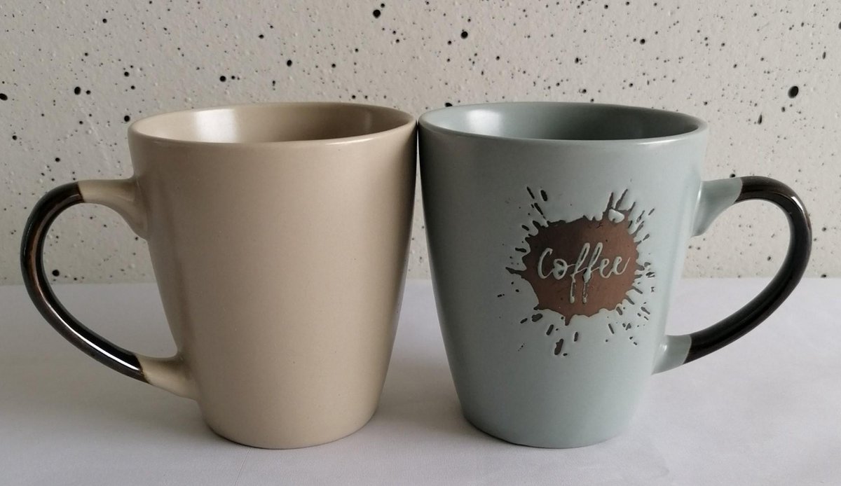 Siaki Coffee mok, kop, beker voor koffie, thee en Senseo, 200 ml, 4 ...