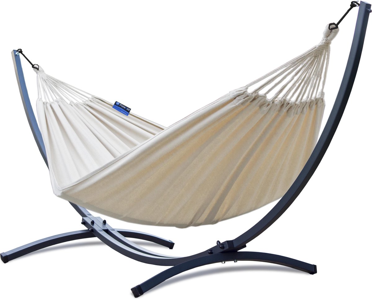 Hangmat met standaard – 1 persoons – EXTRA STABIEL frame tot 120 kg ...