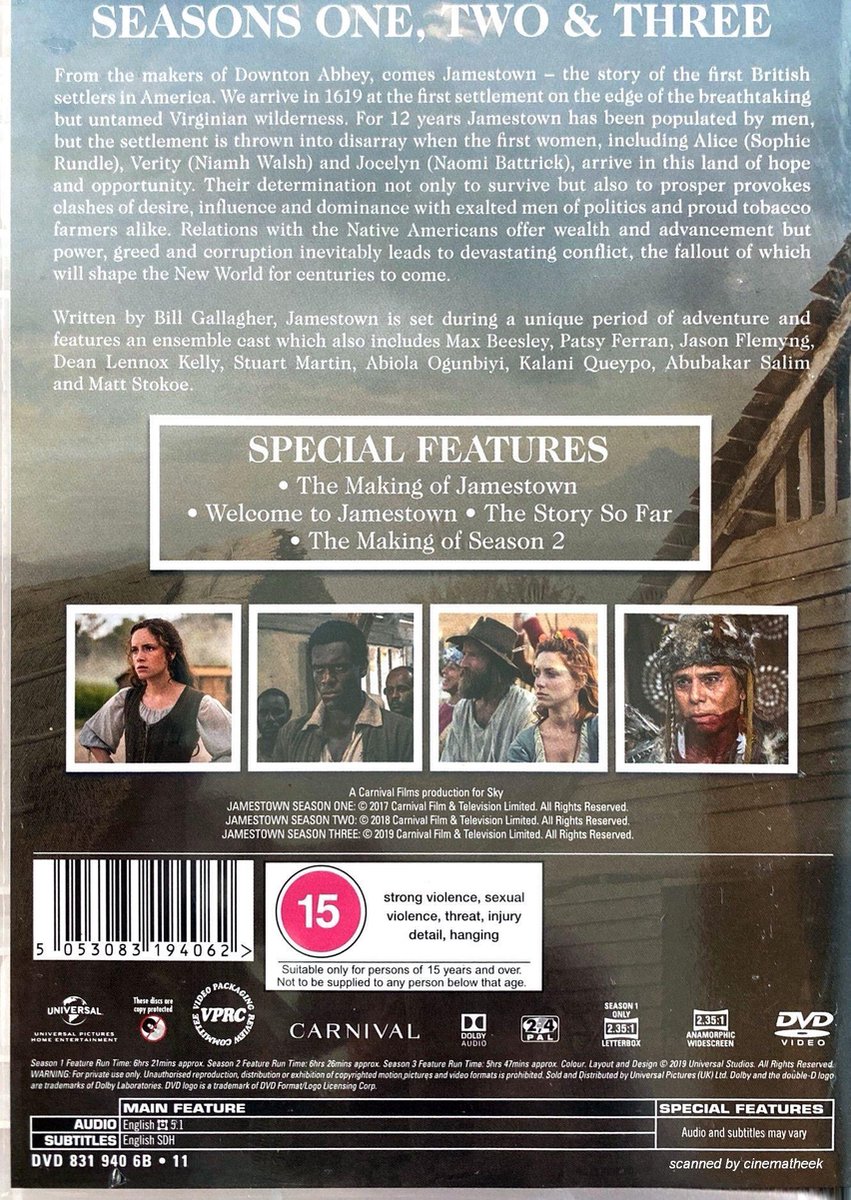 Jamestown - Complete Series (Dvd), Naomi Battrick | Dvd's | bol