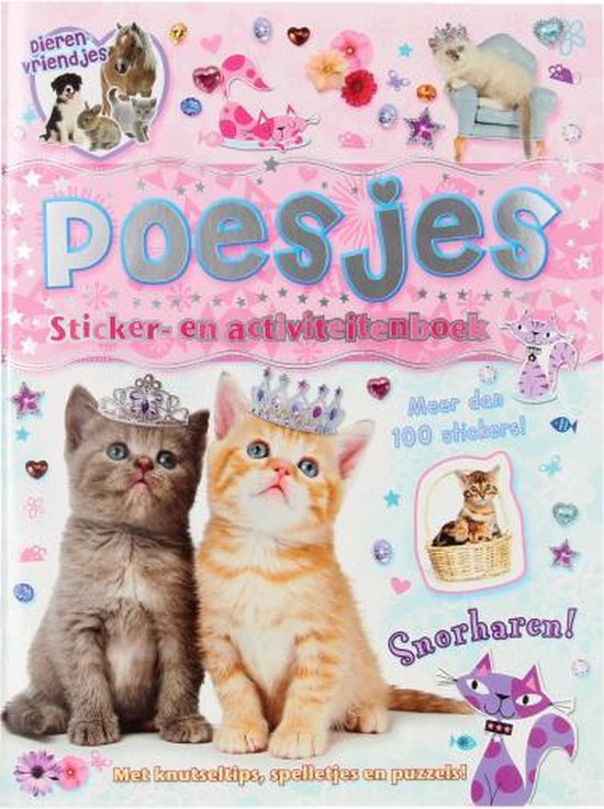 stickerboek Poesjes Dierenvriendjes 21 cm | bol