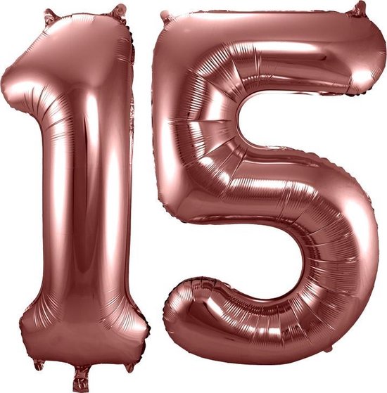 Cijfer 15 Brons - 86 cm | bol.com