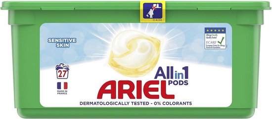 Ariel All-in-1 Pods Sensitive Skin 27 Wasjes | bol