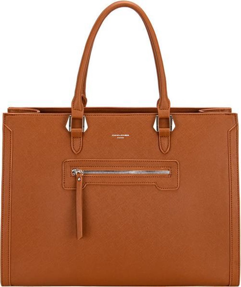 Extra grote Handtas David Jones Paris - Cognac- voor werk of school ...