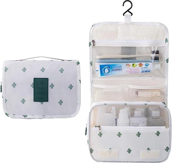 Fako Fashion® - Reis Toilettas Met Ophang Haak - Make-up Travel Bag ...