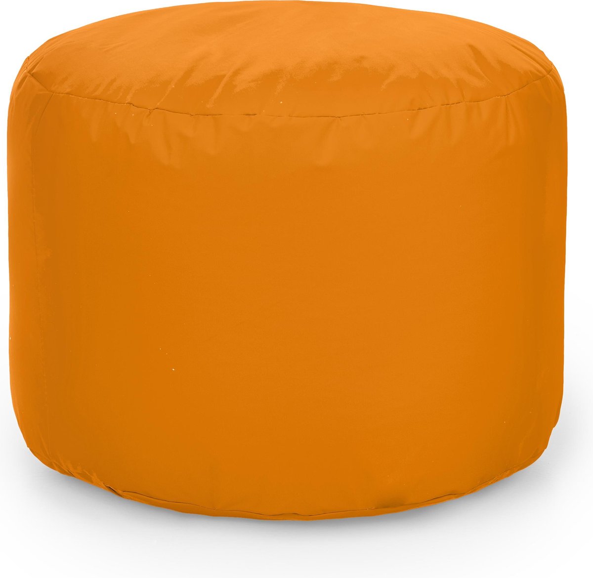 Drop & Sit Poef – Oranje – 50 x 50 x 42 cm - Rond | bol.com