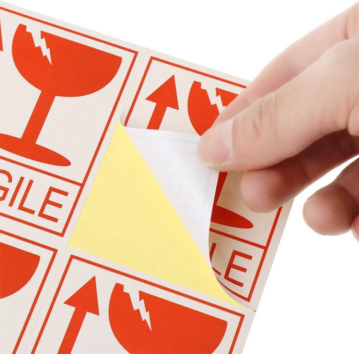 Breekbaar Sticker - 6 STUKS - 9 x 7 cm - Fragile Stickers - Breekbare ...
